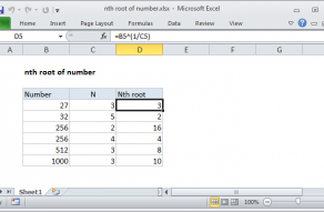 Cube root of number - Excel formula | Exceljet